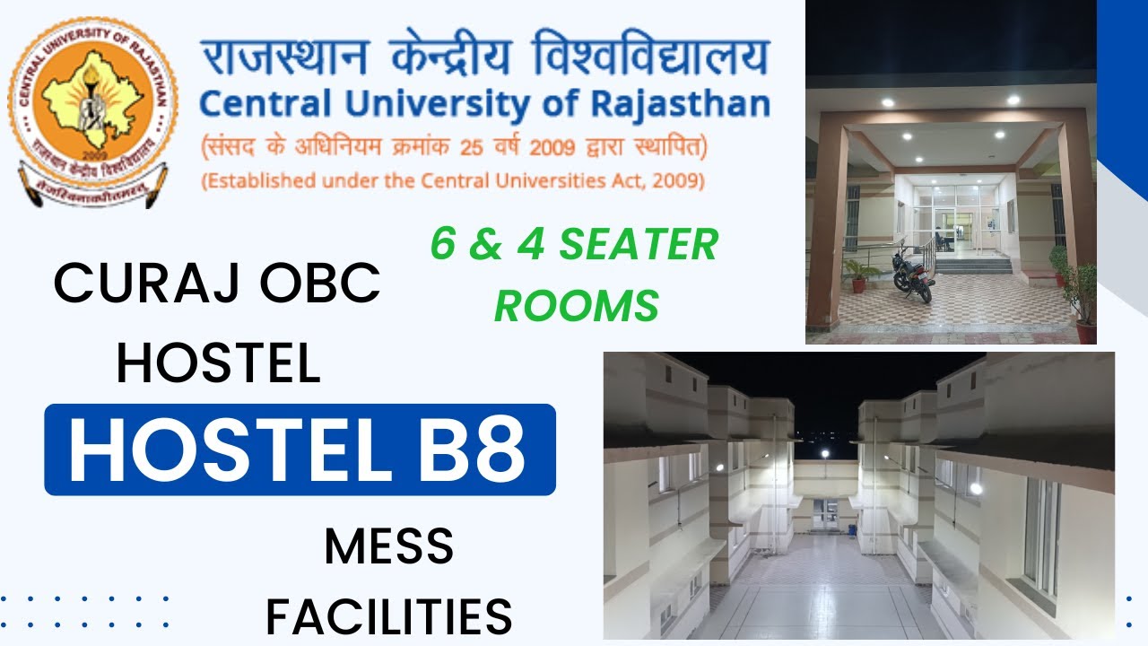 CURAJ B8 Hostel (OBC Hostel) Tour | 4 & 6 Seater Room for Boys🤯🤯🤯 ...