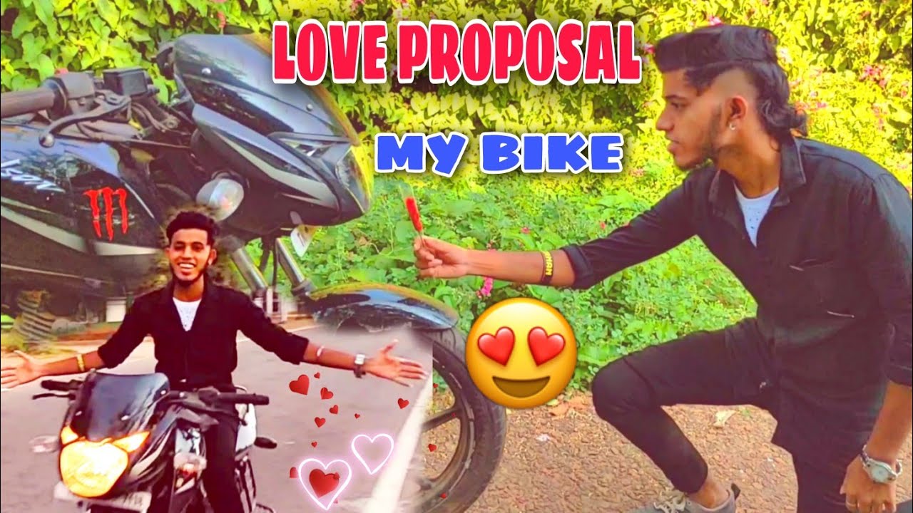 Love Proposal Scene to My Bike 🥀 in First Time🌹 | Proposal Gone ...
