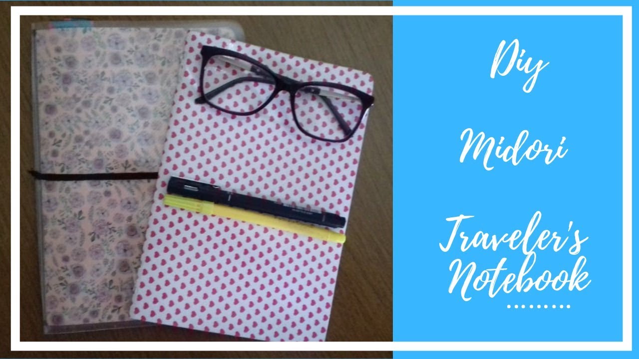 DIY Midori Style Traveler's Notebook, SUPER FÁCIL! - YouTube