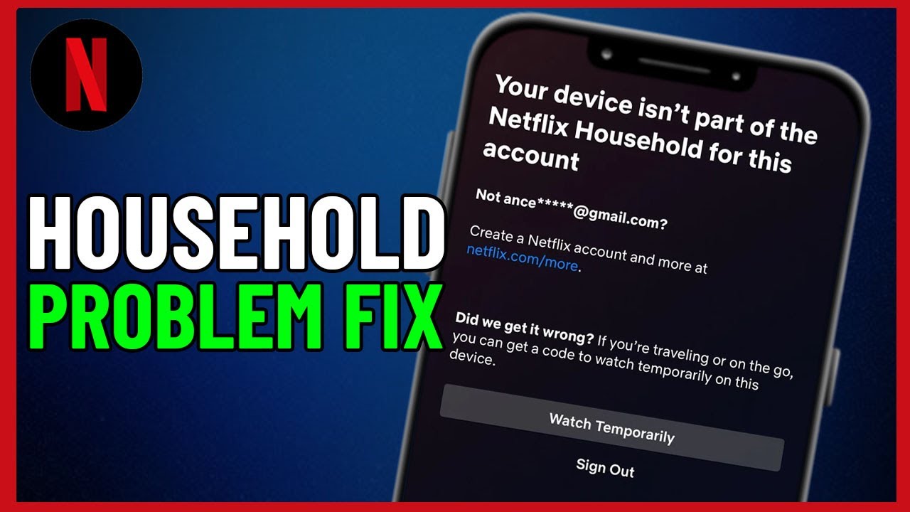 How to Fix Netflix Household Problem | This TV isn't Part of Your Netflix Household (2024) - YouTube