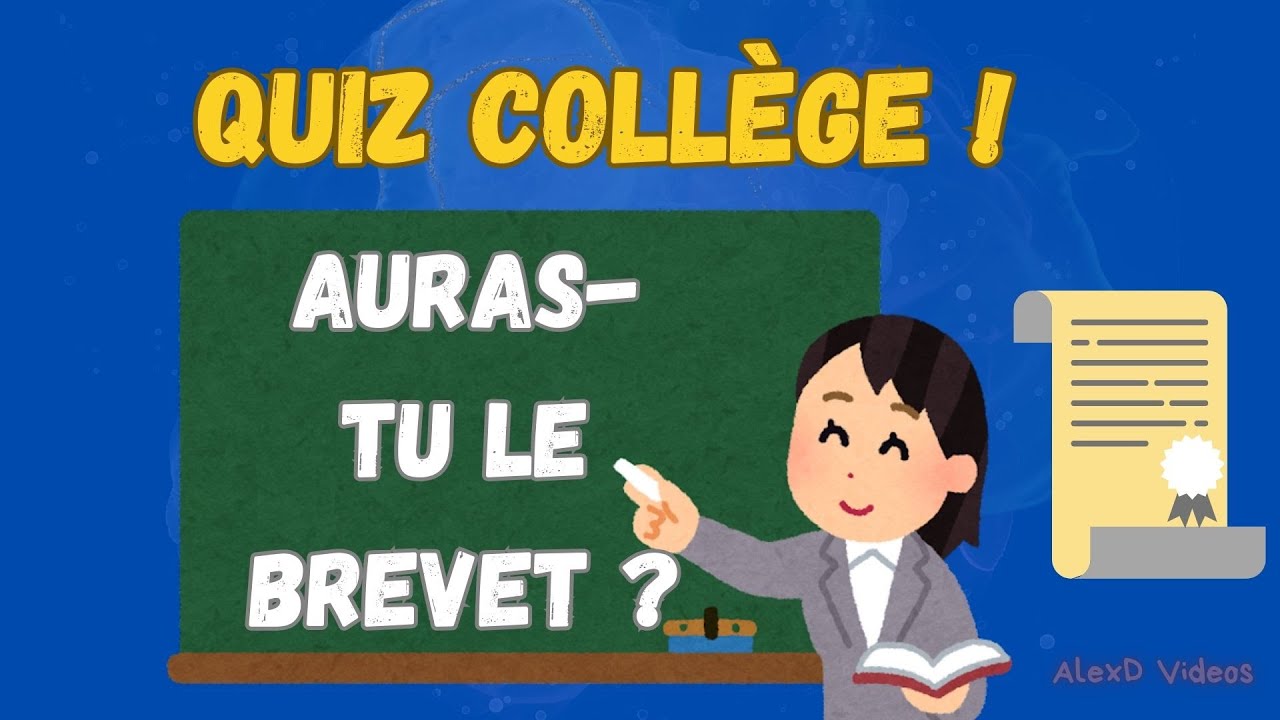 Quiz Brevet 2025 : 23 Questions Multi-Matières pour Collégiens ! 🌟 ...