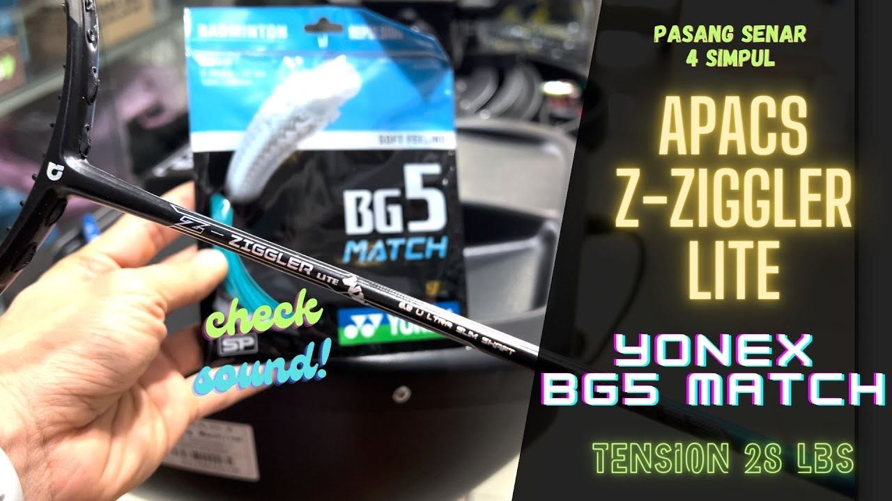 APACS Z Ziggler Lite & YONEX BG5 Match Turquoise M28 C29 - YouTube