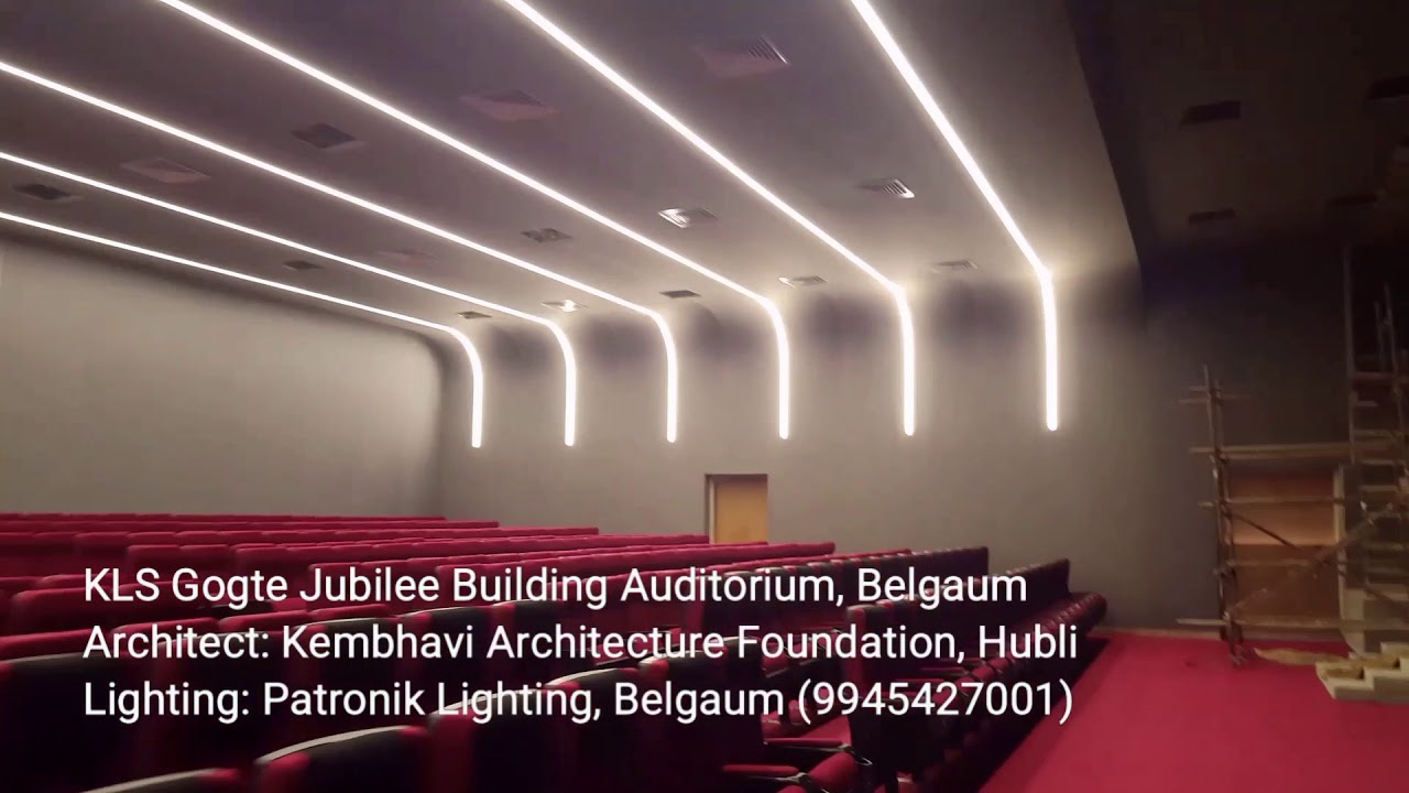 Auditorium Linear profile Lighting - YouTube