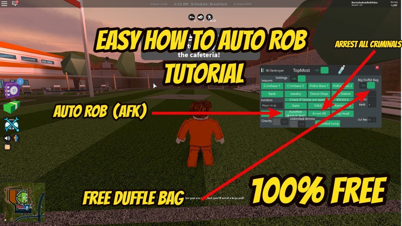 How To Auto Rob On Roblox Jailbreak *100% Free* - YouTube