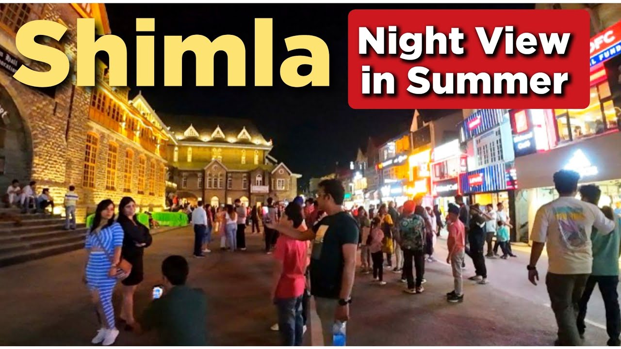 Shimla का Evening View | Shimla Himachal Pradesh | Shimla Tourist ...