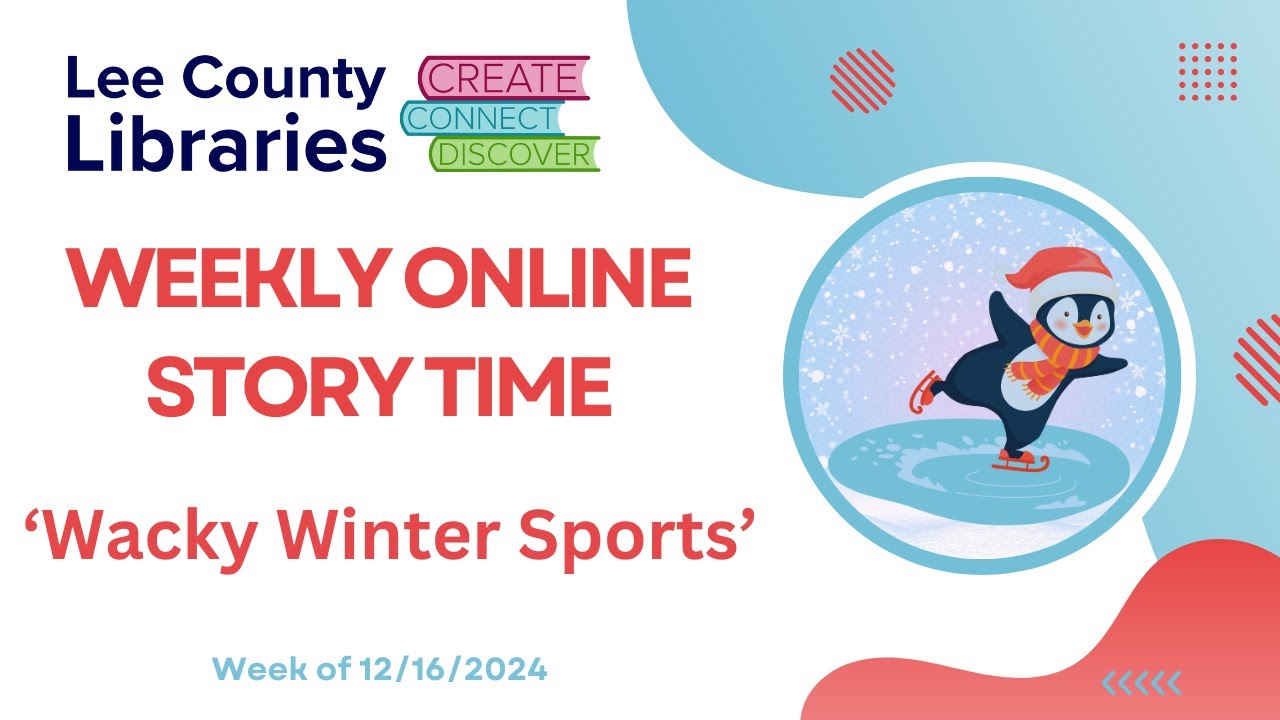 Lee County Libraries Online Story Time 'Wacky Winter Sports' - YouTube