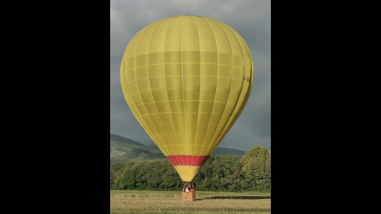 Mongolfiera a Lucca zona Capannori, Castelvecchio di Compito. - YouTube
