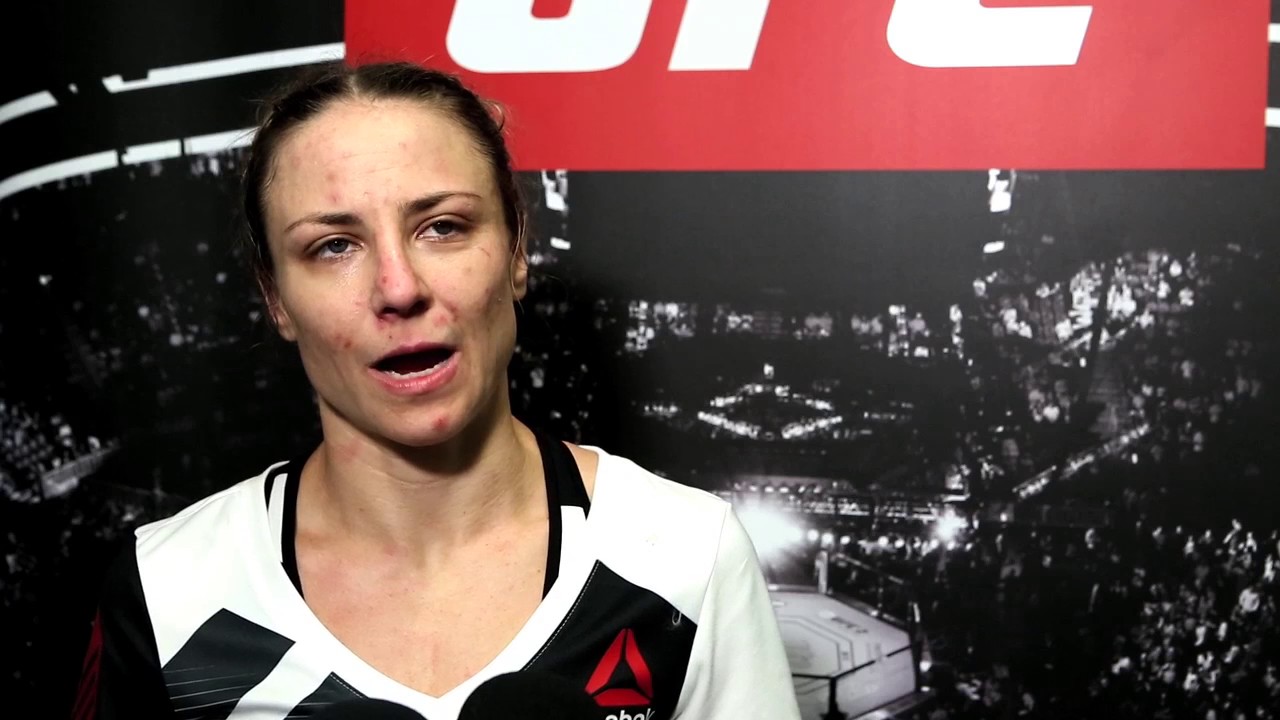 Nina Ansaroff - UFC Fight Night 103 post-fight interview - YouTube