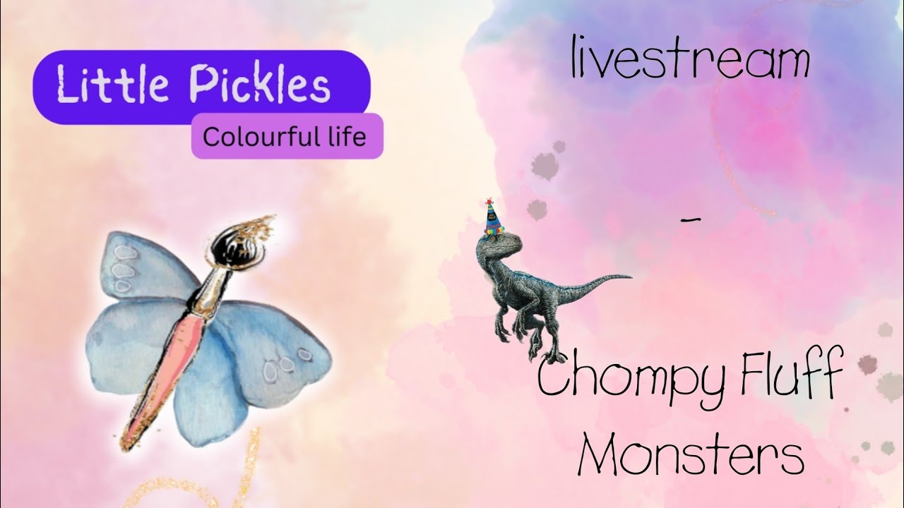 LiveStream| Chompy fluff monsters by Morgan O' Brien - YouTube