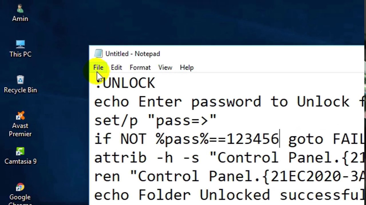 How To Lock Folder With Notepad YouTube How To Lock Folder With Notepad YouTube