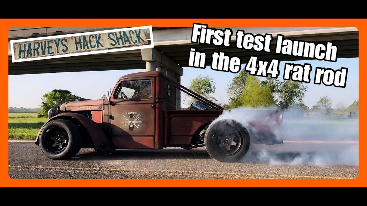 TWIN Turbo 4x4 rat rod test hit and a weekly update in the shack. - YouTube