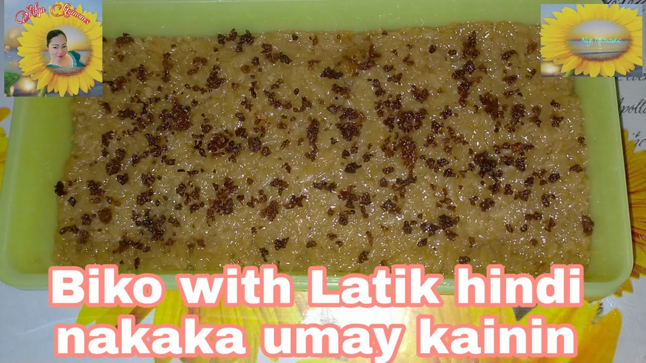Biko Recipe with Latik Toppings / how to cook biko - YouTube
