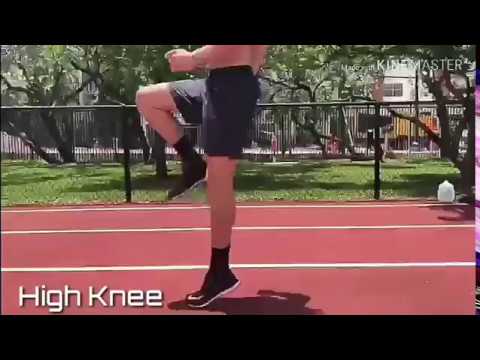 Sprint Drill: Improve your Speed with a good running form. High Knee ...