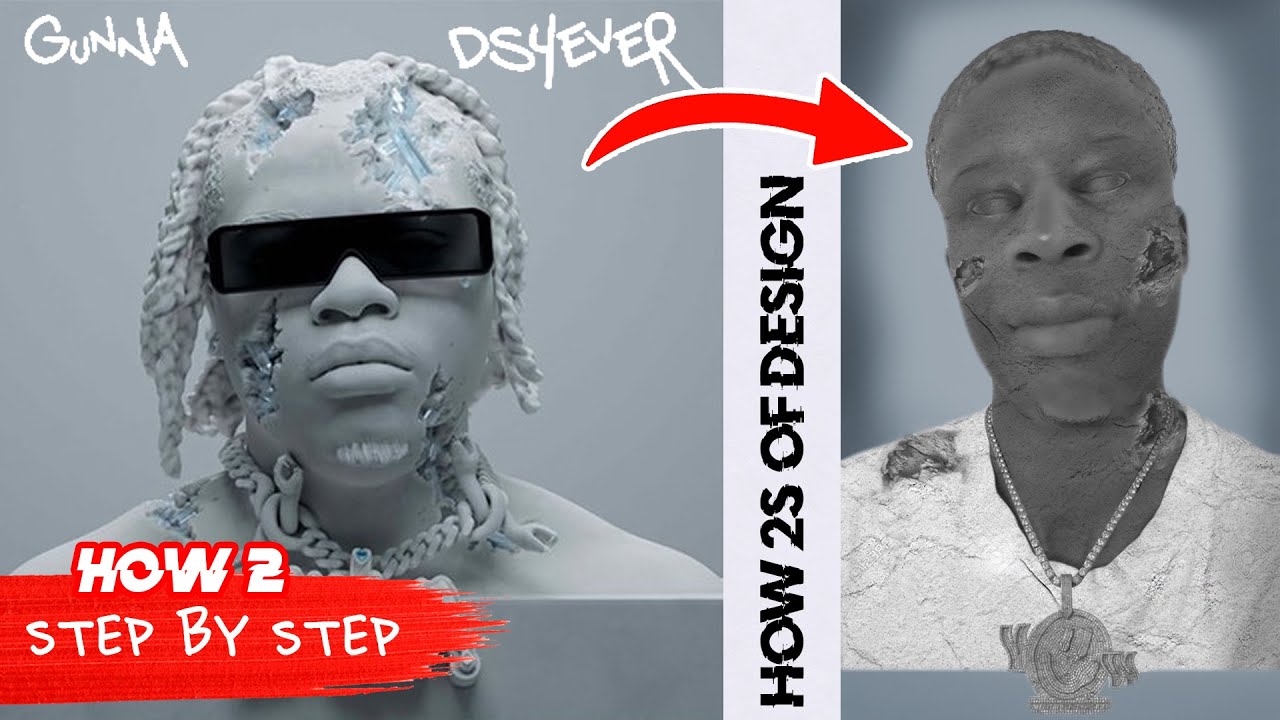HOW TO MAKE GUNNA DS4EVER ALBUM COVER !! (STONE EFFECT) - YouTube