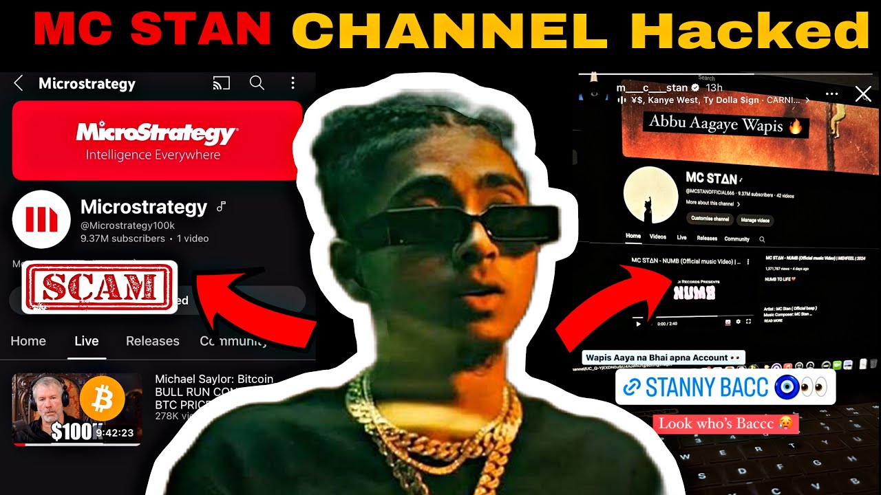 Mc stan YouTube channel Hacked 😱🤬 Full Explained | Mc stan Scam Exposed ...