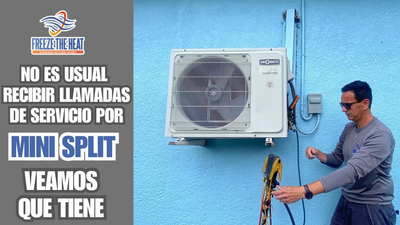Llamada de servicio de un equipo mini split. El cliente reporta que la ...