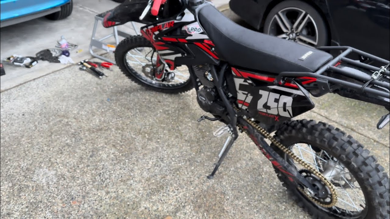 X PRO TEMPLAR X 250cc REAR SPROCKET INSTALL - YouTube
