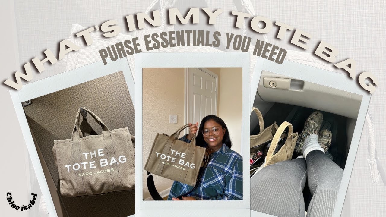WHAT’S IN MY TOTE BAG| PURSE ESSENTIALS YOU NEED!| MARC JACOBS MEDIUM ...
