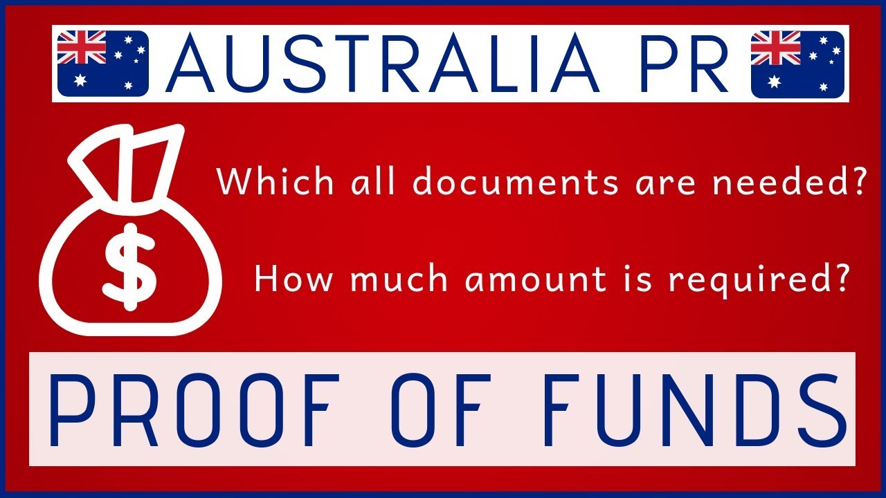🇦🇺 Australia PR | Proof of Funds - YouTube