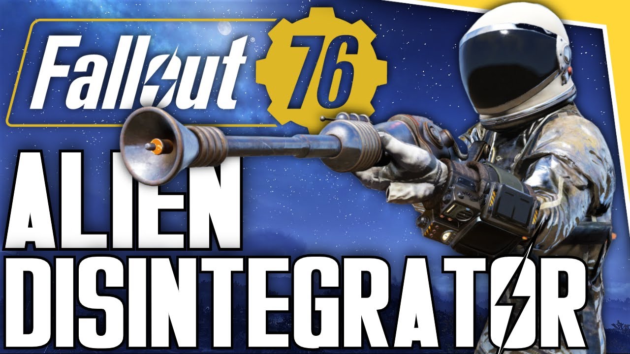 Fallout 76 - Weapon Showcase: Alien Disintegrator - YouTube