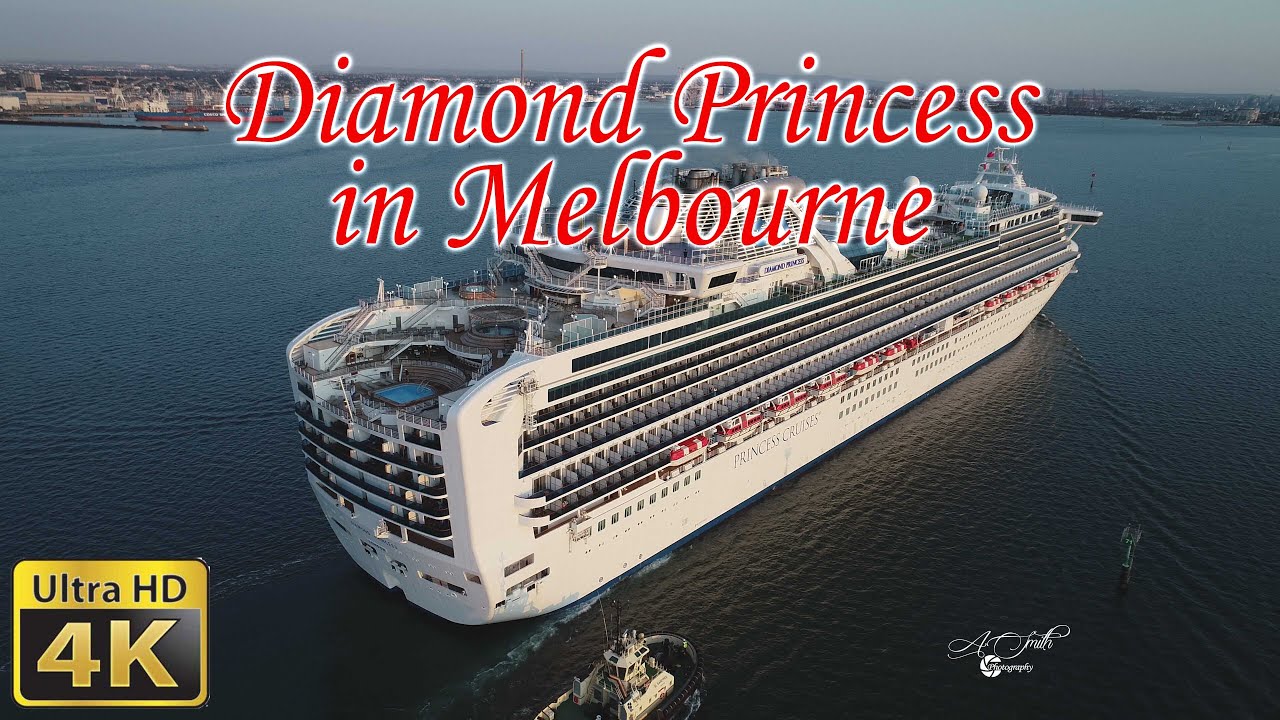 DIAMOND PRINCESS drone ship chase - YouTube