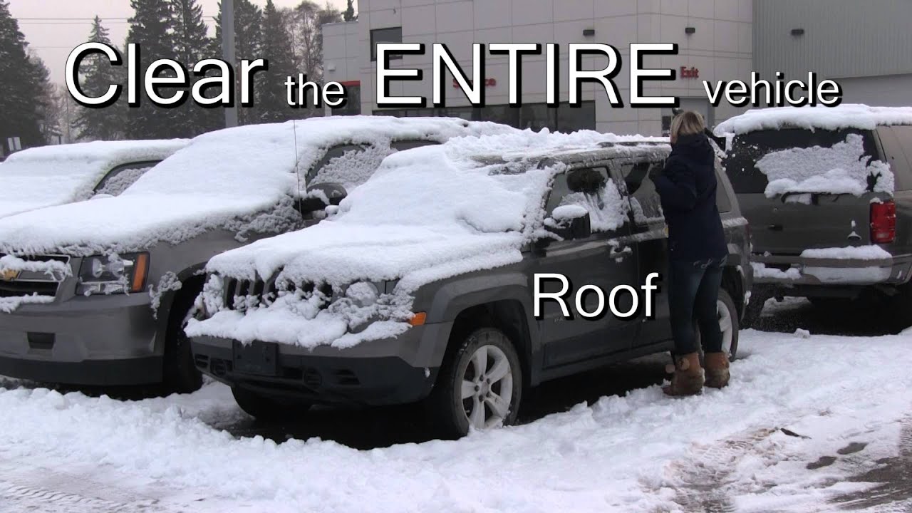 15 Seconds to Safety: Clear Your ENTIRE Vehicle of Snow - YouTube