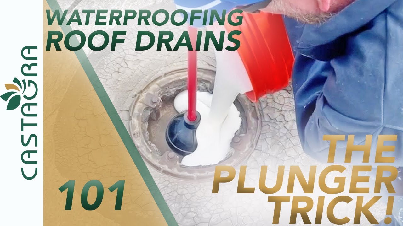 Waterproofing Roof Drains with Castagra's Ecodur Roof Coating - The ...