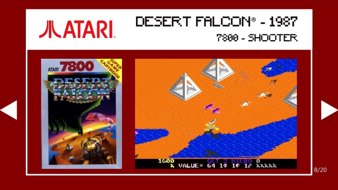 Desert Falcon | Atari Collection 2 | Game 8 of 20 | Evercade Handheld ...