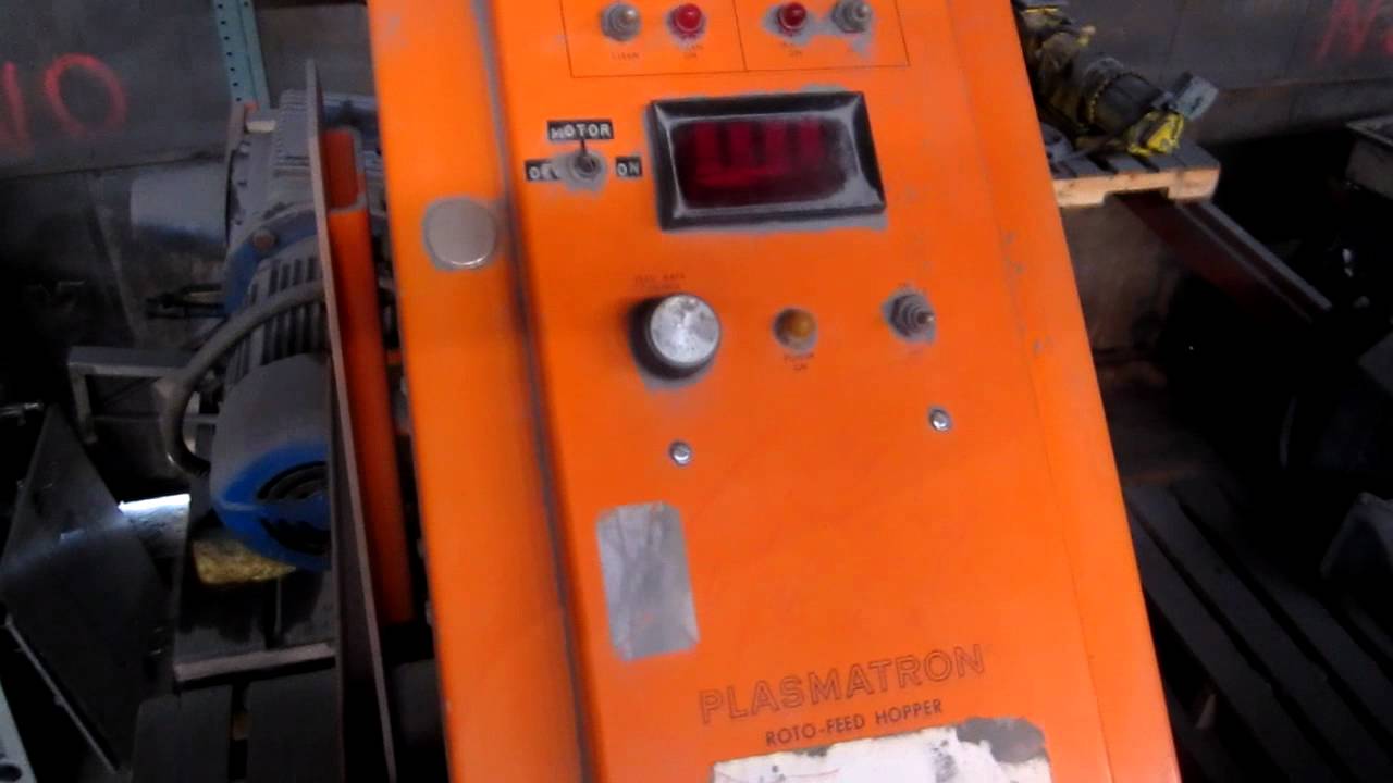 Used- Plasmatron Plasmadyne roto feed hopper - Stock# 81312 - YouTube
