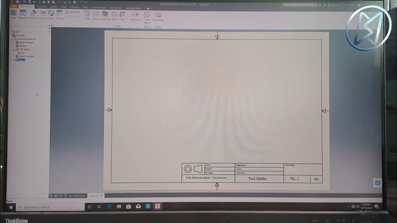 Membuat Etiket di Autodesk Inventor - YouTube