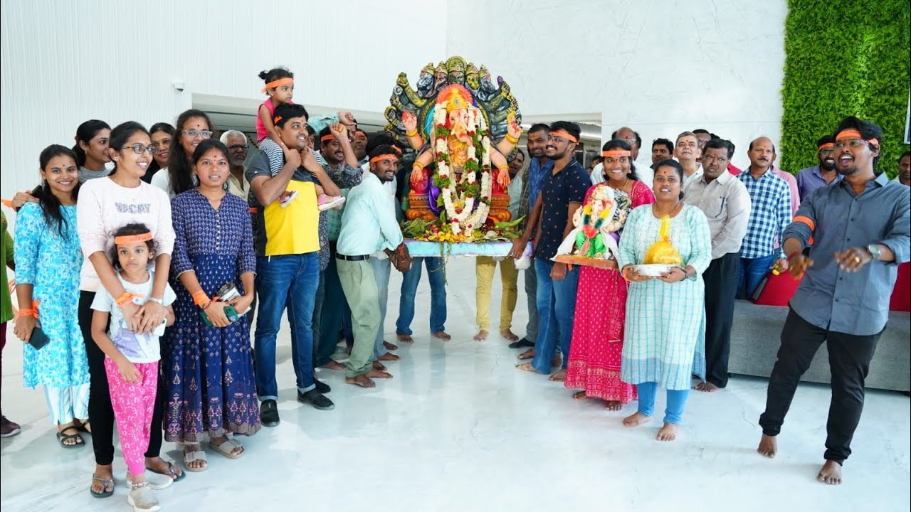 Gowra Palladium Pvt.Ltd 4th year Ganesh Nimarjanam 2023 - YouTube