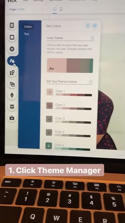 Wix Color Palette Change - YouTube