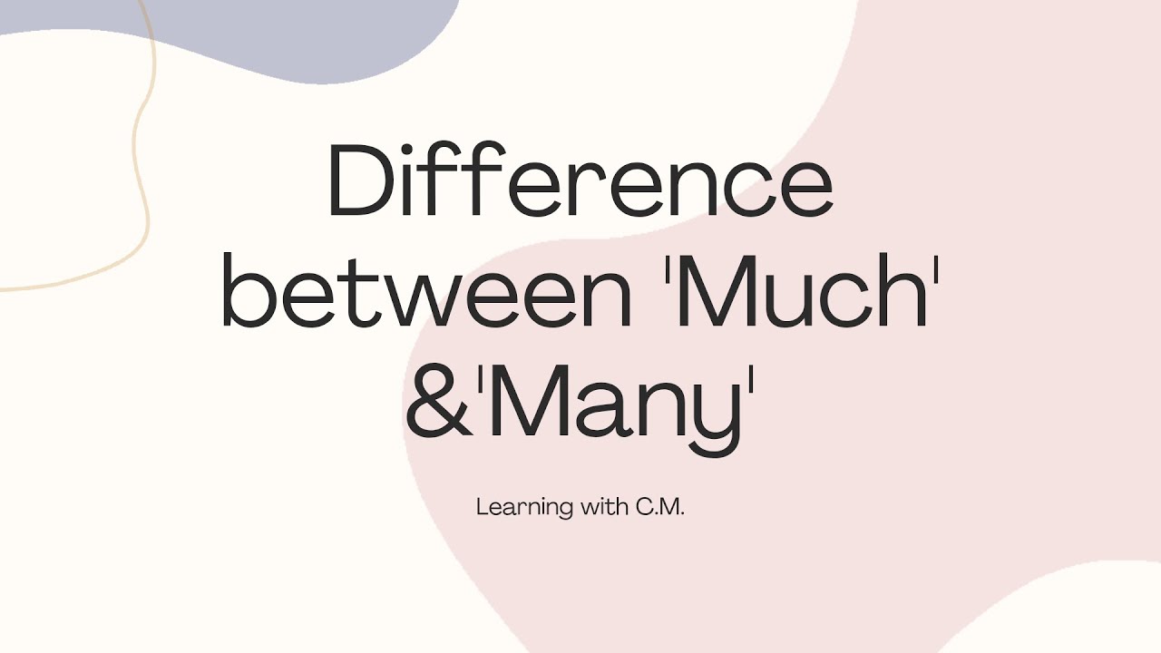 Much vs. Many 🤔 | Learn the Difference with Easy Examples! 📚 | English ...