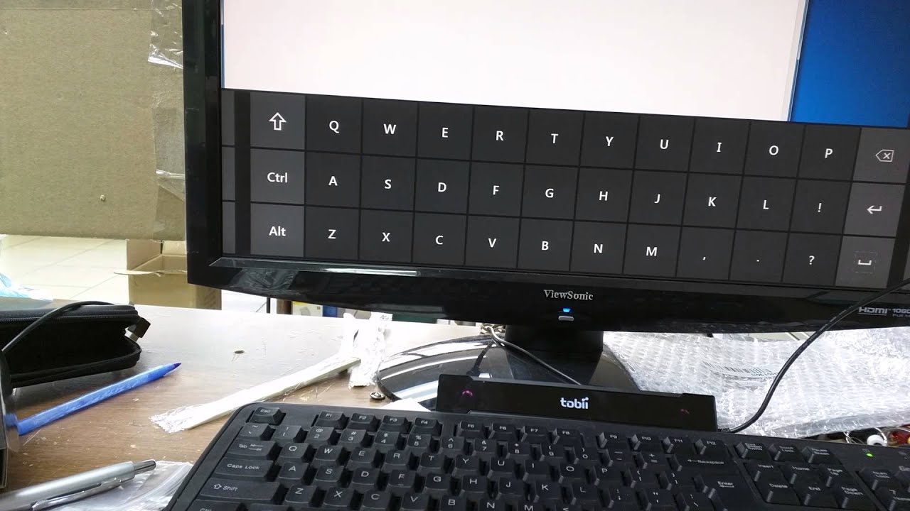 Tobii PCEye test - YouTube