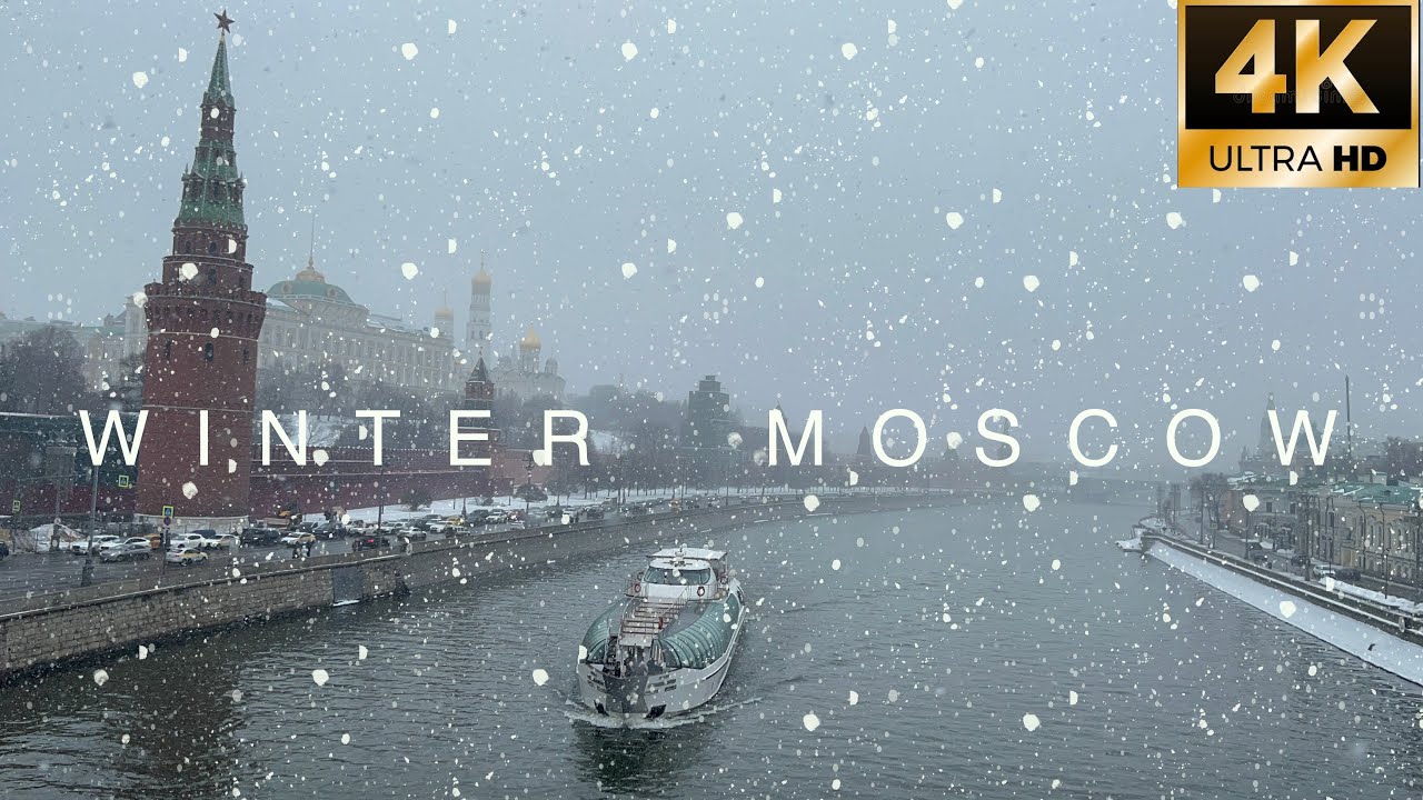 [4K] Snowfall in Moscow | Walking in Moscow in the Winter Snow in 4K ...
