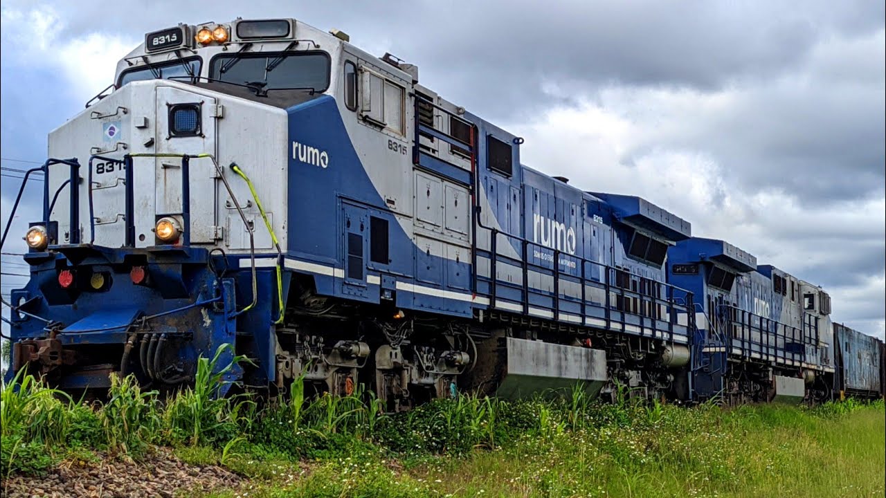 Trem Rumo de carga vazio - sitio cercado - Curitiba Paraná #4 - YouTube