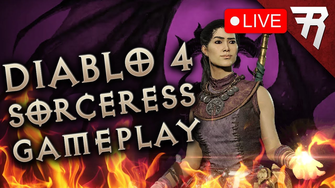 Diablo 4 Beta Gameplay Livestream Sorceress Youtube