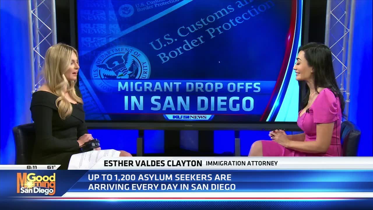 Esther Valdes Clayton gives update on migrant drop offs in San Diego ...