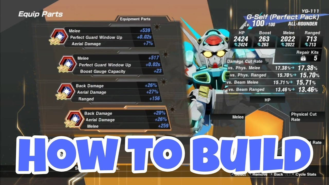 SD Gundam Battle Alliance: How To Build G-Self (Perfect Pack) Parts To ...