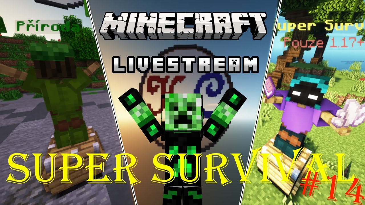 HrdaCraft Super Survival | Minecraft CZ/SK Stream #14 | HYPE 110 SUBS ...