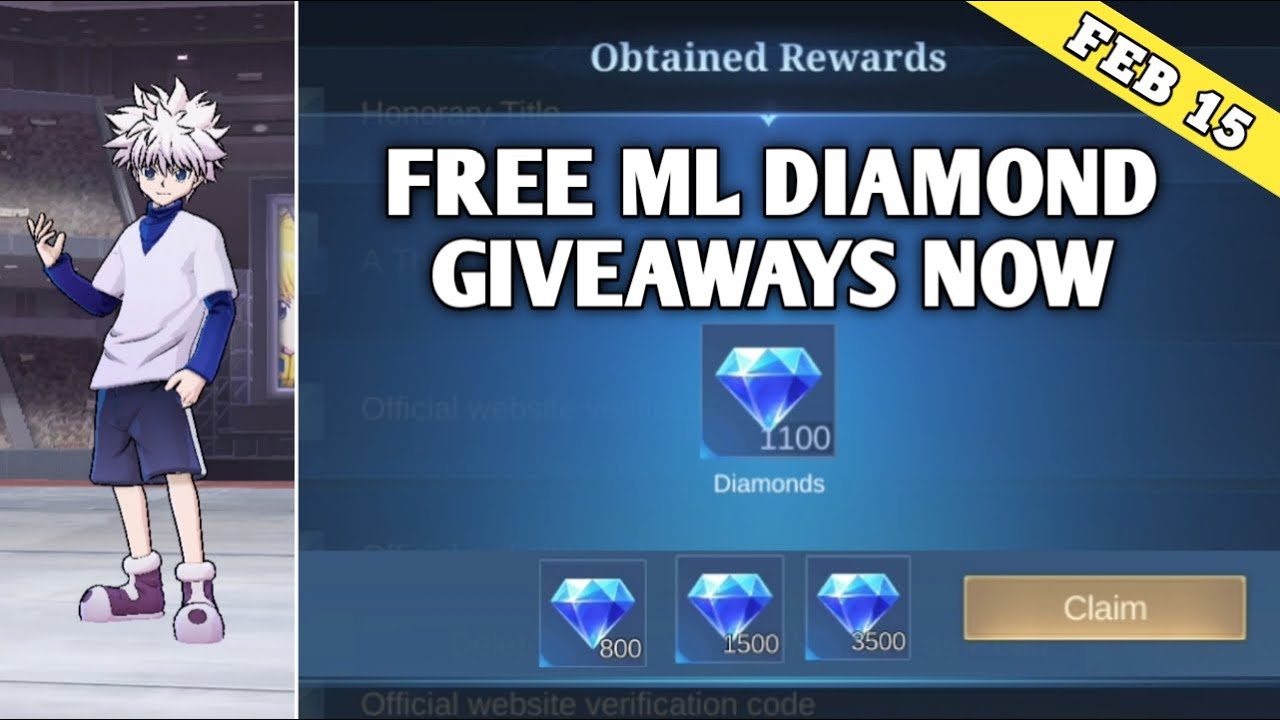 2025 FREE ML DIAMONDS REDEEM CODE - Redeem Now Hurry + Killua Harith ...