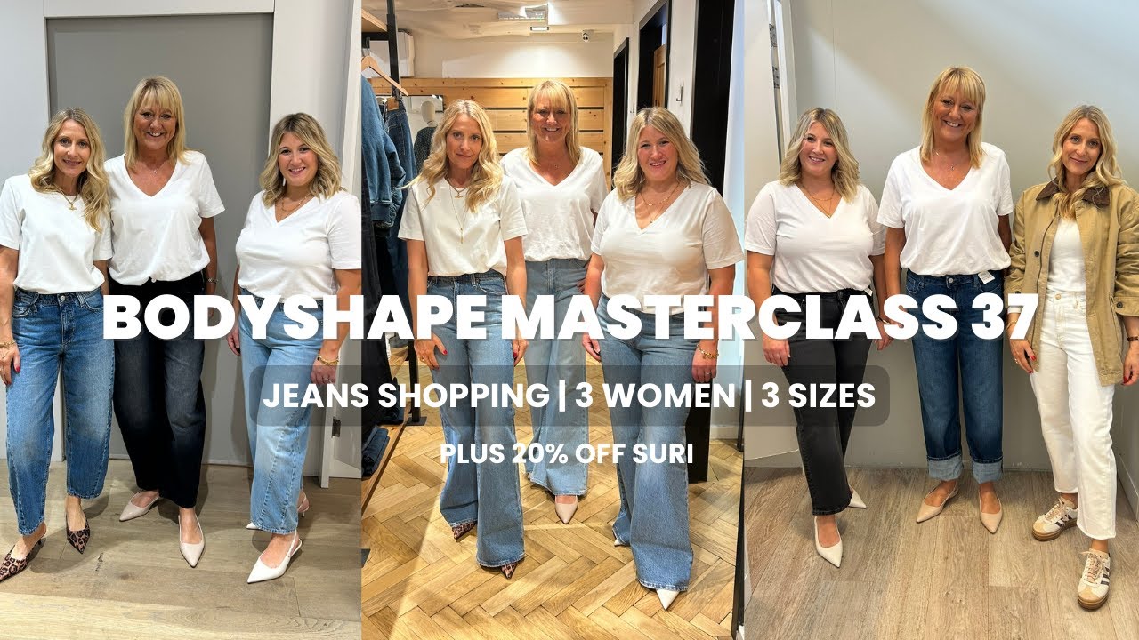 COME JEAN SHOPPING WITH US! 3 WOMEN |3 BODY SHAPES | 3 DIFFERENT ...