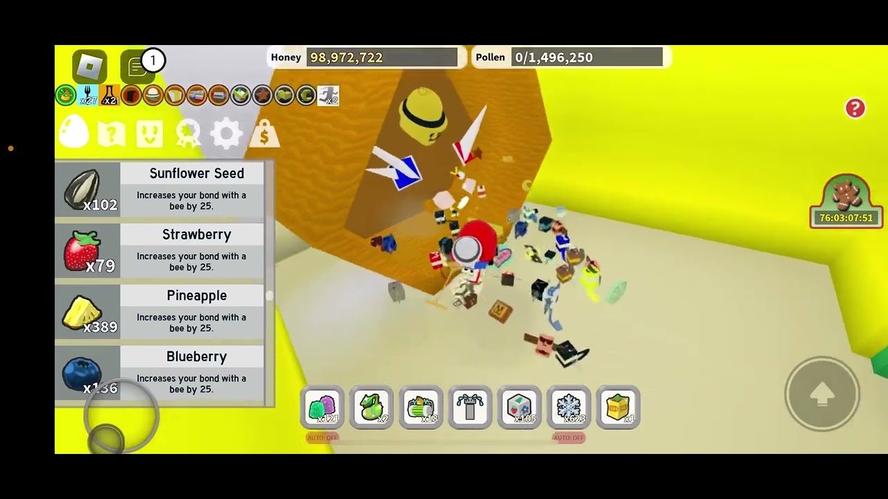 I need help with choosing four items best to last. (Roblox bee swarm ...