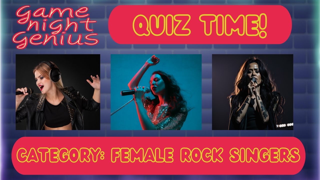 Game Night Genius Video Trivia Quiz-Female Rock Singers - YouTube