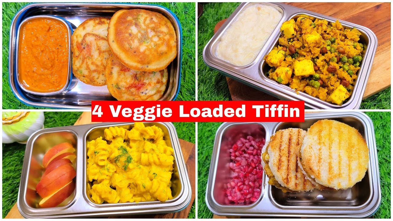 4 Quick Tiffin Recipes For Kids | School Tiffin Box Ideas | - YouTube