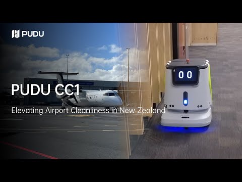 PUDU CC1: Elevating Airport Cleanliness in New Zealand | Pudu Robotics