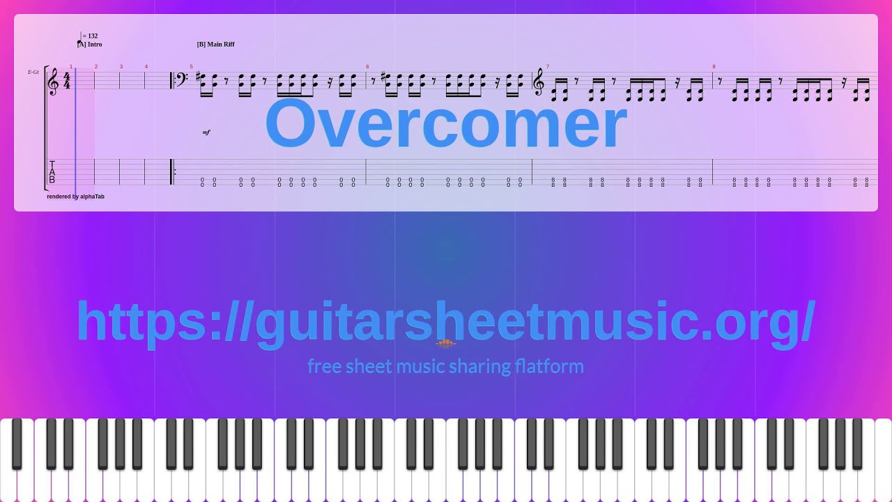 Overcomer Sheet Music Free, Synthesia Piano - YouTube