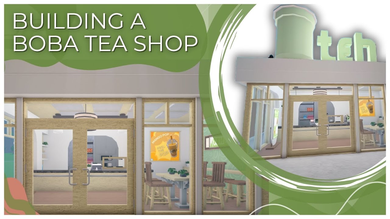 Building a Boba Tea Shop! | Speedbuild | Welcome to Bloxburg - YouTube