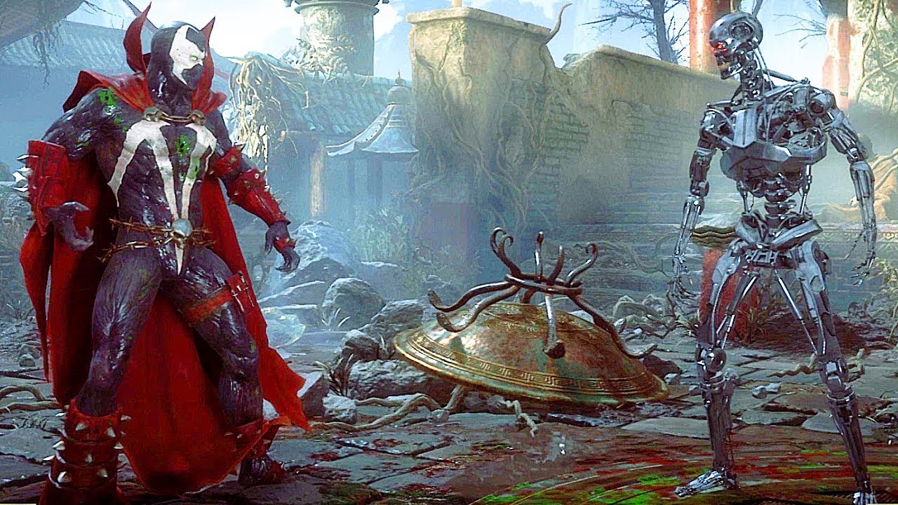 Mortal Kombat 11 Spawn Vs Endoskeleton Terminator Gameplay MK11