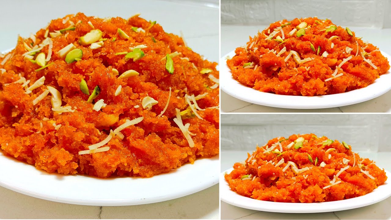 গাজরের হালুয়া রেসিপি | Gajorer Halua Recipe | Gajar Halwa | How To ...
